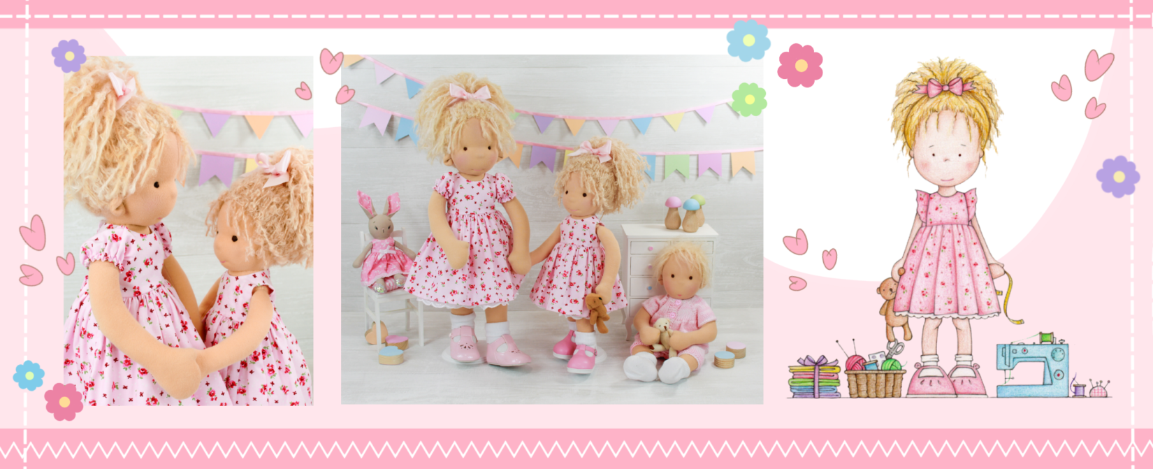 Sew the Most Perfect Hand Made Ragdoll - Polly Dolly Doo Dah Limited